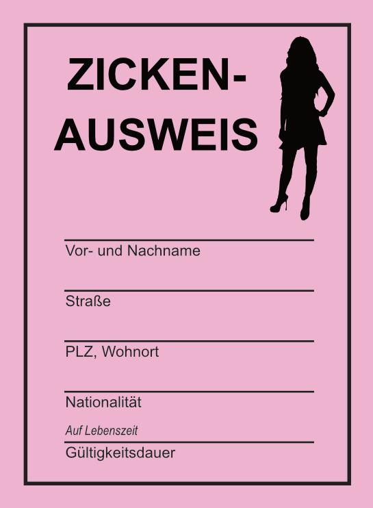 Zicken-Ausweis